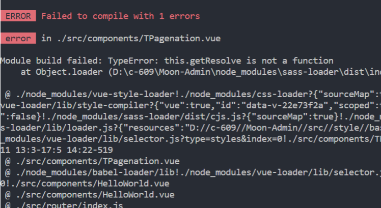 Sass Loader版本问题 Cheshire